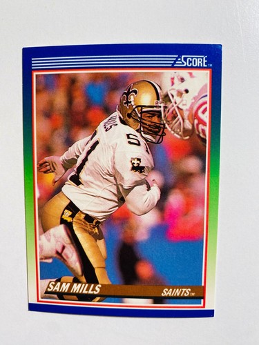 1990 SCORE #74 SAM MILLS NM-MT NFL FOOTBALL CARD | eBay