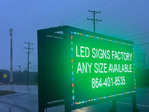 3X5 ft Double-Sided LED Sign Full Color Weatherproof Outdoor Wireless ...