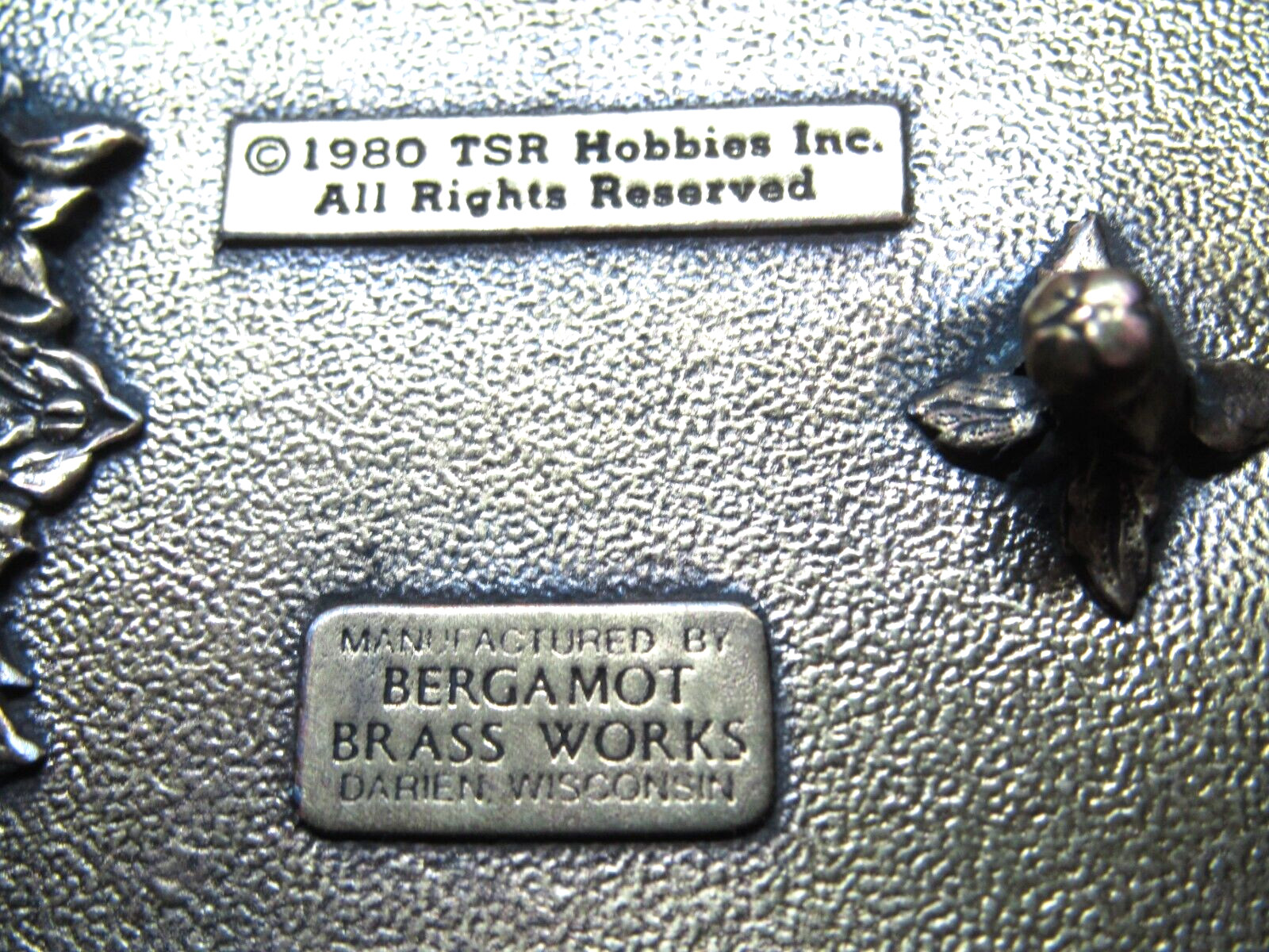 TSR THE GAME WIZARDS DUNGEONS & DRAGONS BELT BUCKLE! … - Gem