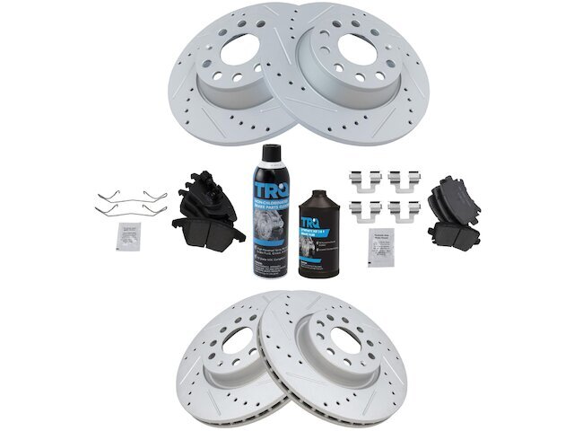 Front and Rear Brake Pad and Rotor Kit For Audi A3 Quattro Eos Passat ...