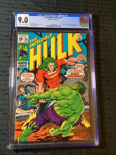 Incredible Hulk #141 Bronze age 1st Appearance Doc Samson Key CGC 9.0 ...
