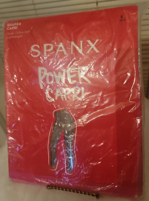 Spanx Power Capri Super Tummy Control Shaper Footless Sleek Nude Size E ...