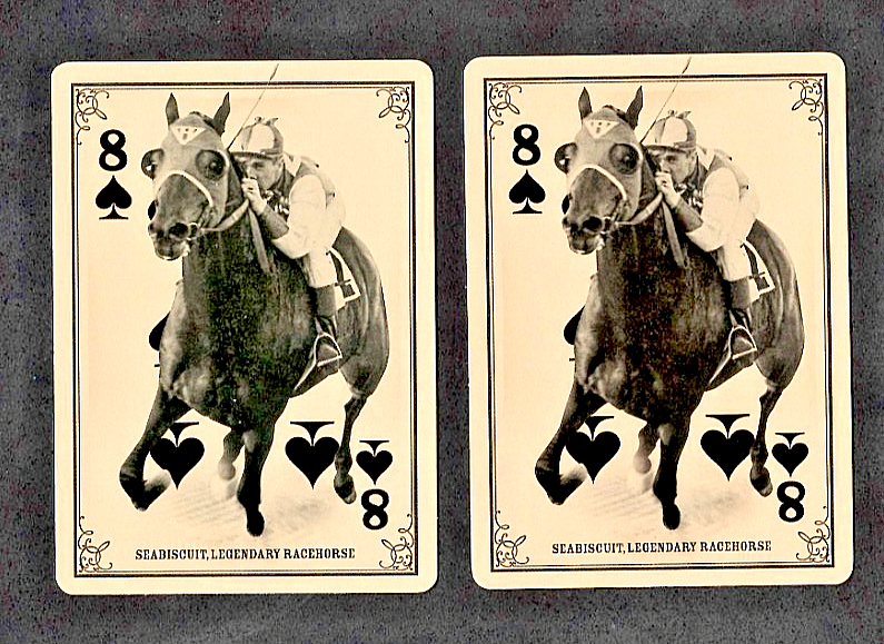(2) LOT - 2013 Panini Golden Age Playing Cards - Seabiscuit #8S - Horse ...