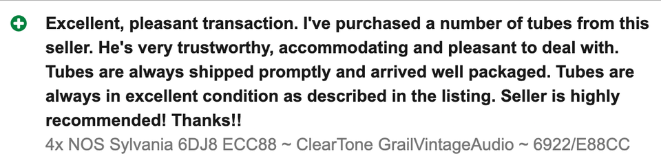 1x BlackChrome NECNippon (WEJapan) 5965 12AT7 /TopECC81 /12AV7 12AY7 7062 E180CC | eBay
