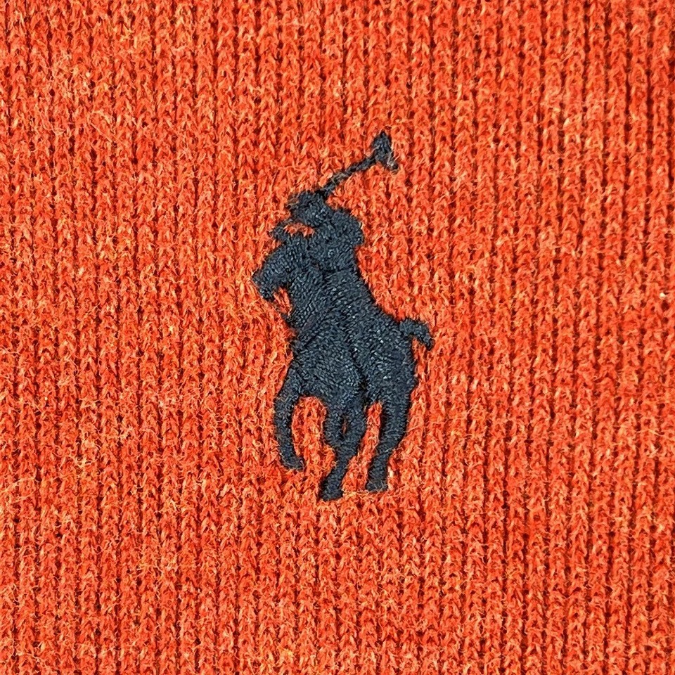 Ralph Lauren Half Zip Sweatshirt Salmon Pink Cotton Embroidered Logo ...