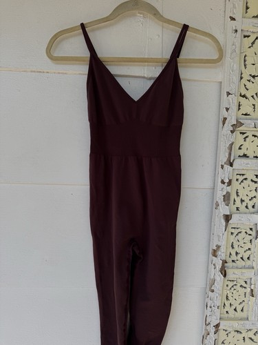 free people bodysuit XS/S Burgundy Color Capri Length | eBay