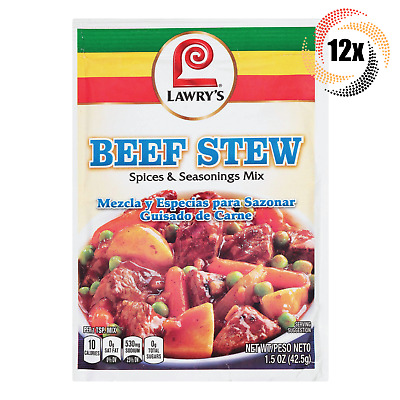 12x Packets Lawry's Beef Stew Flavor Spices & Seasoning Mix | No MSG ...