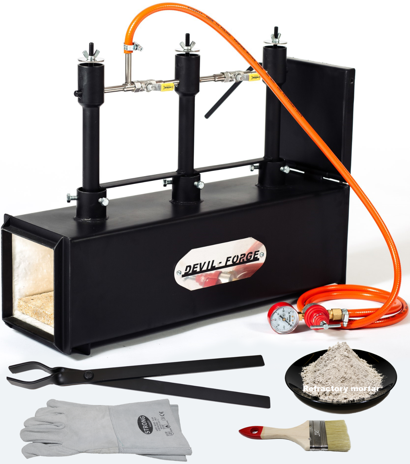 DFPROF3+1D GAS PROPANE FORGE Furnace Burner Knife Making Blacksmith USA ...