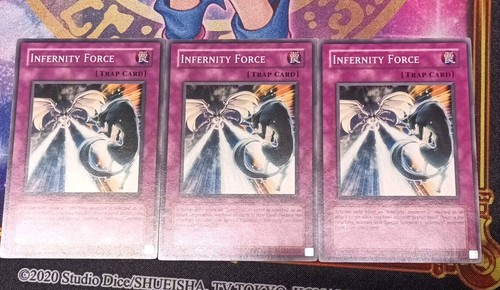 3x INFERNITY FORCE SOVR-EN073 TRAP CARD UNLIMITED EDITION COMMON YUGIOH ...