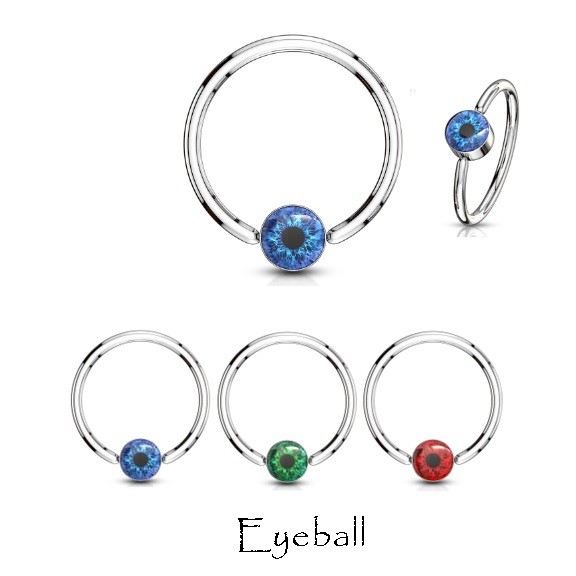 Captive Ball Ring - Cartilage Lip Tragus Top Upper Ear Earring Nipple ...