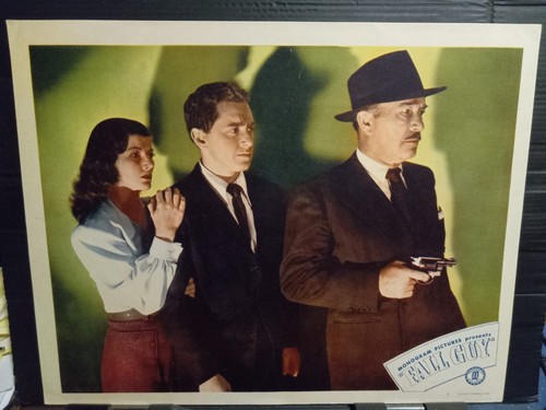 Lobby Card 1947 FALL GUY Leo Penn Teala Loring R Armstrong gun noir ...