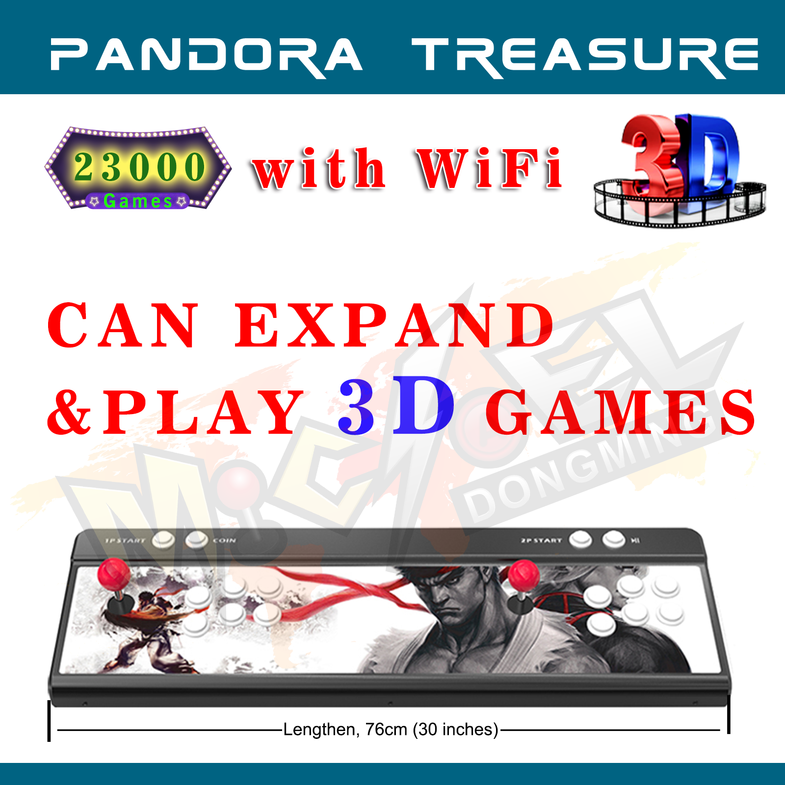 Pandora Box 3D WiFi Retro Game Arcade Console HD Lengthen All Metal ...