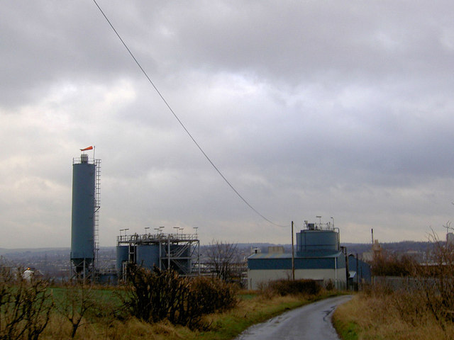 Photo 6x4 Windsock on industrial plant near Barbot Hall Rotherham c2008 ...