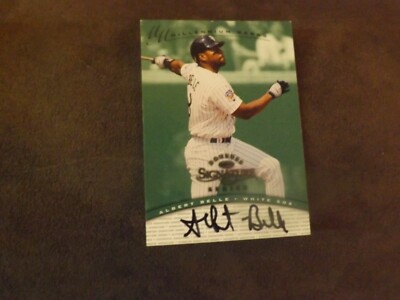 1997 Donruss Signature Series Millennium Marks Albert Belle Autographed ...
