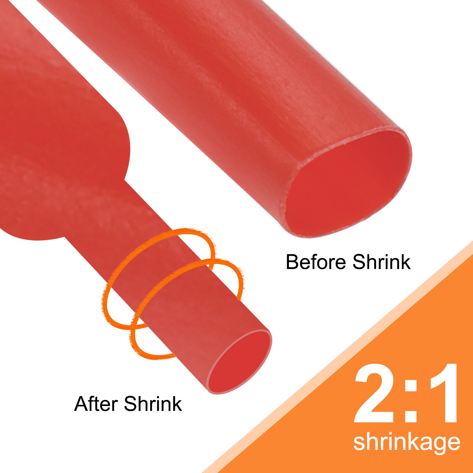 580pcs Heat Shrink Tubing Kit 2:1 Heat Shrink Tube for Cable Wire Wrap ...