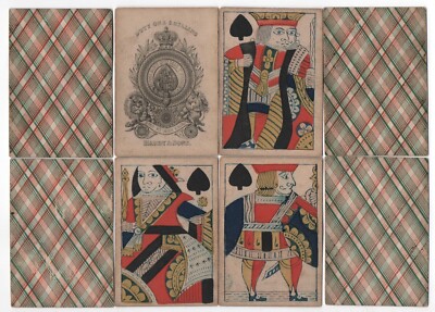 Antique c. 1830 Playing Cards Deck Hardy & Sons Complete 52 Cards ...