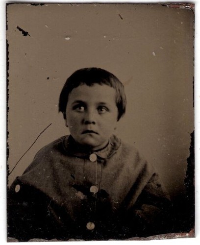 CIRCA 1870s GEM SIZE TINTYPE YOUNG BOY | eBay