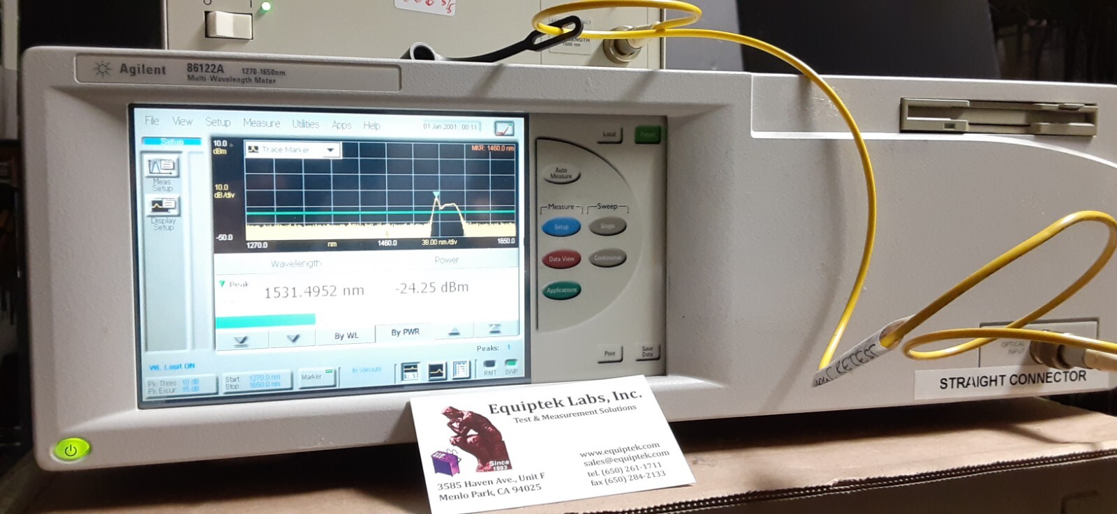 Agilent 86122A Multi-Wavelength Meter 1270nm to 1650nm TESTED Graphics ...