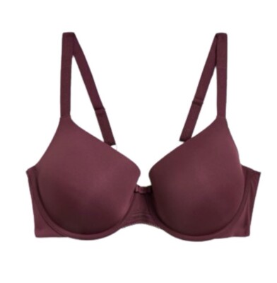 M&S Body Bordeaux Purple Flexifit Underwired Full Cup Bra UK 34D 38B ...