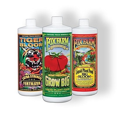 Fox Farm Soil Trio Nutrients Bundle / Big Bloom / Grow Big / Tiger ...