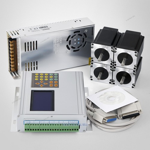 4 Axis CNC Kit TB6560 HB Nema23 278oz-in Motor 24V PSU For DIY Router ...