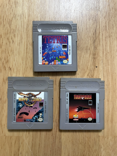 Game Boy Games Lot - Tetris, Turn and Burn, Navy Seals | eBay