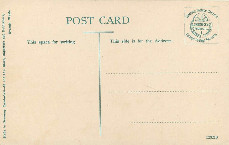 CE Wheelock Postcard; Hewitt Ave looking West, Everett WA Signs ...