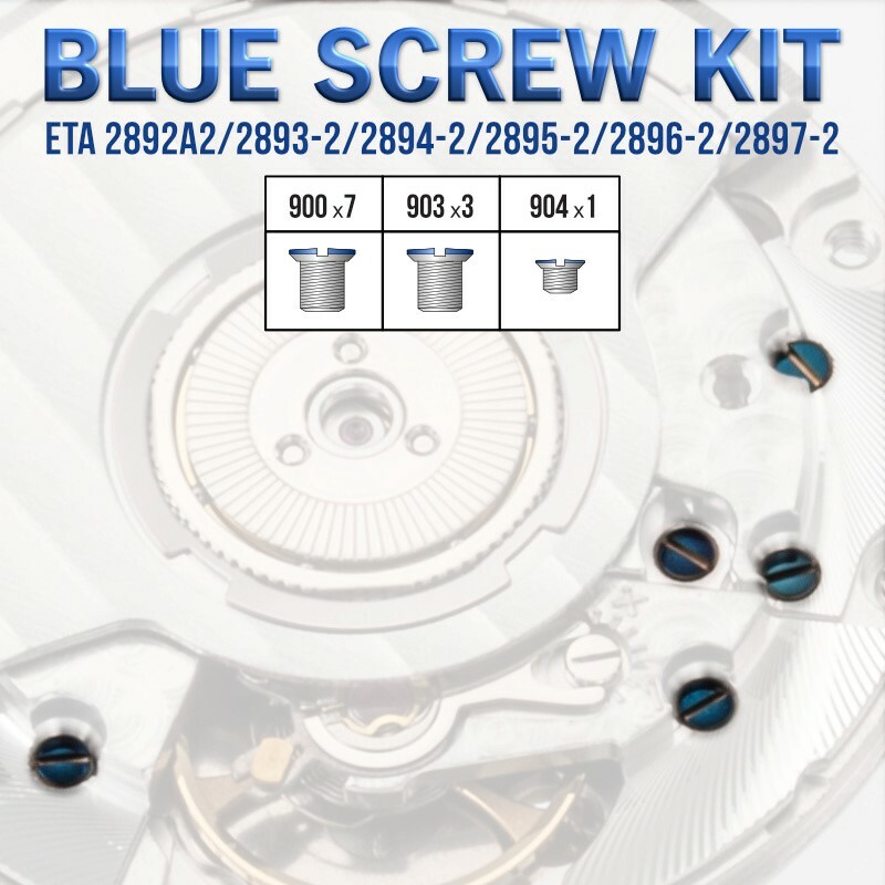 ETA 2892A2 2893-1 2893-2 2894-2 2895-2 blue screws vis bleuies blaue ...