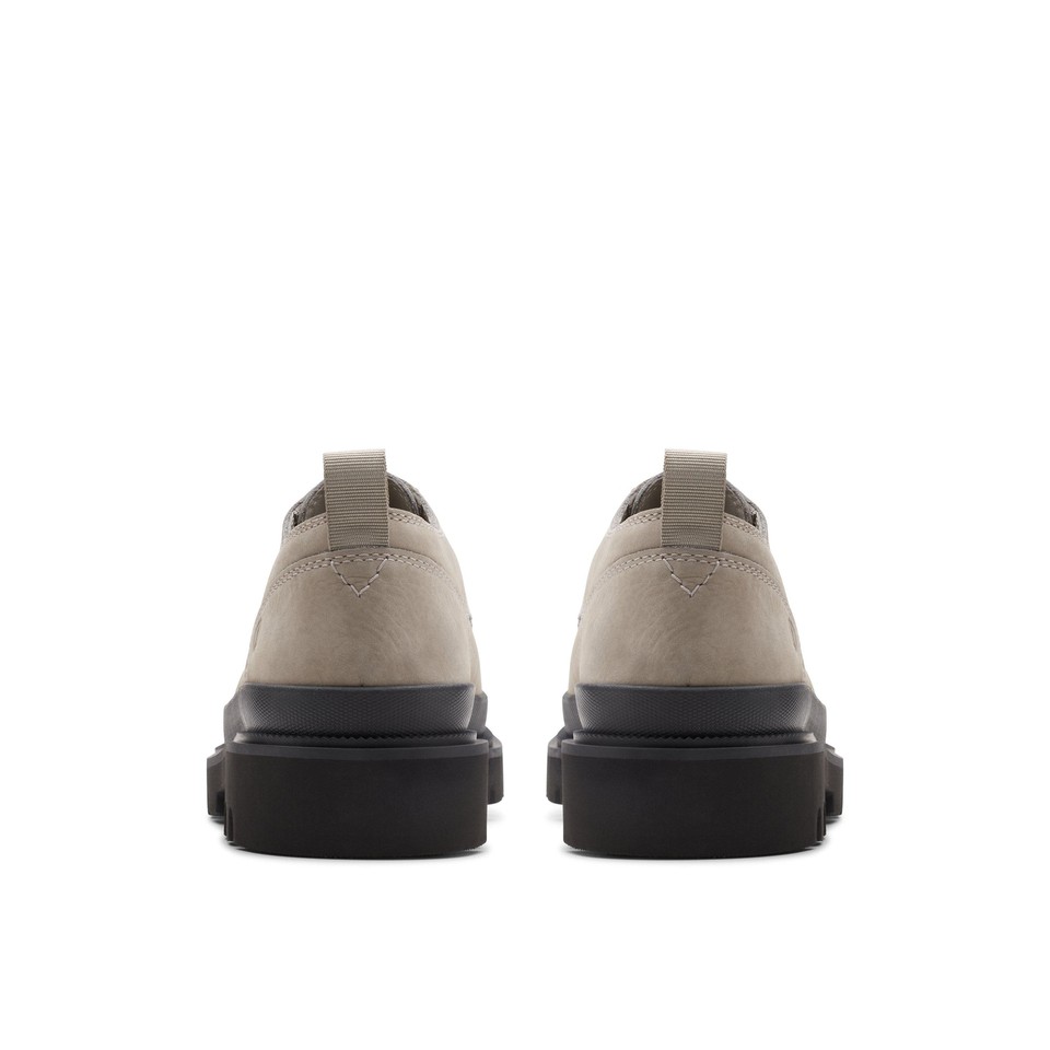 Clarks Mens Badell Lace Grey Leather Dress Oxford Shoes | eBay