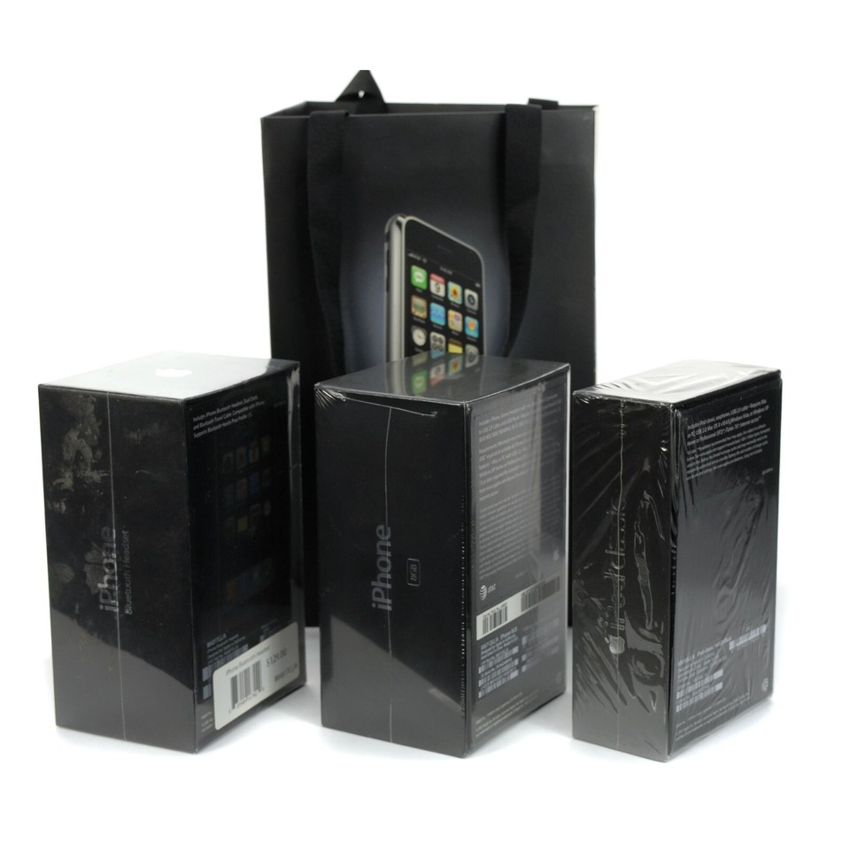 Apple iPhone 2G 8GB - w/ Headset & iPod New Sealed in Box 2007 | eBay