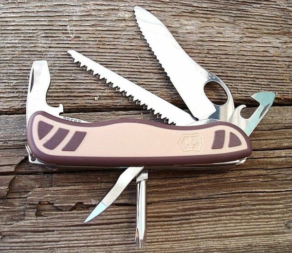 Victorinox Swiss Army One-hand Trekker Grip Pocket Knife Desert for ...