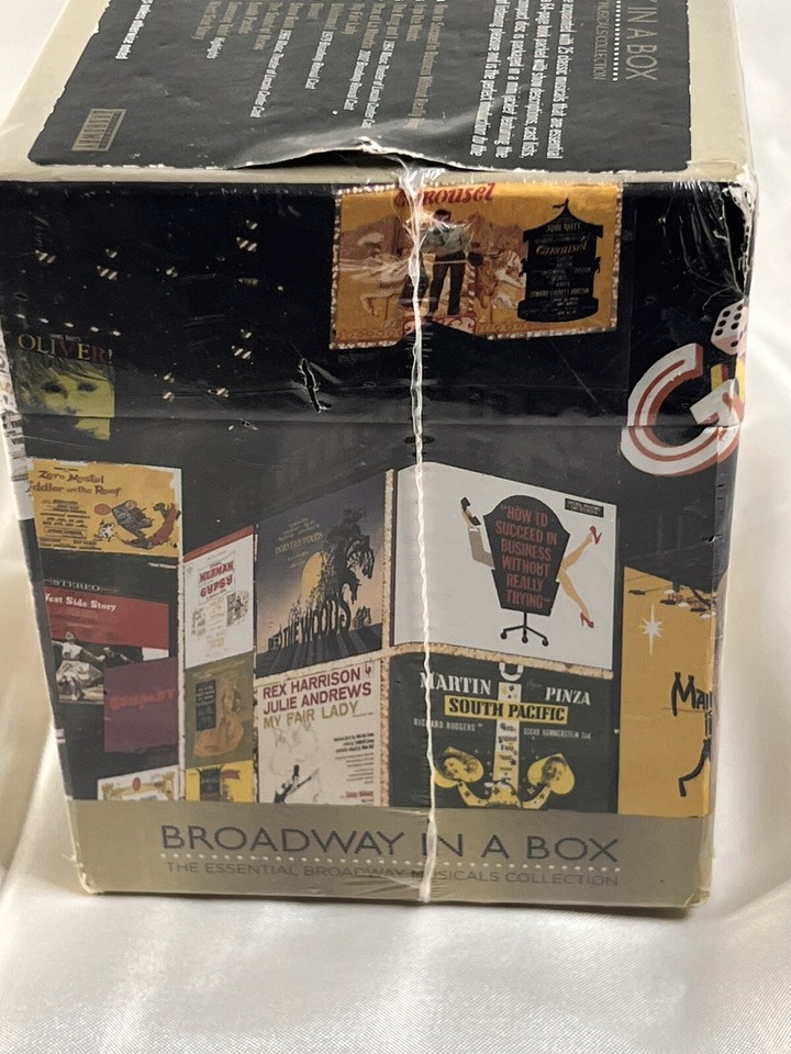 New Sealed Box Broadway In A Box Essential Broadway Musicals 25 CD Set ...