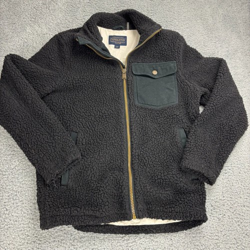 Pendleton Mens Black River Rock Sherpa Fleece Jacket Full Zip Long Sleeve Size L | eBay