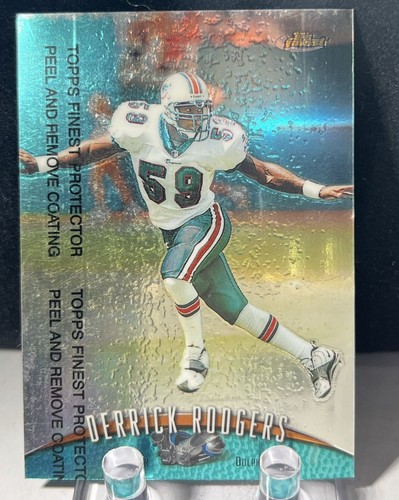 🔥1998 Topps Finest Derrick Rodgers #183 NFL/Miami Dolphins Linebacker 🔥 ...