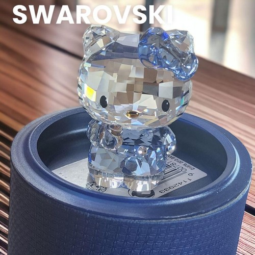 Swarovski Sanrio Hello Kitty Ribbon Blue Clear With Box | eBay