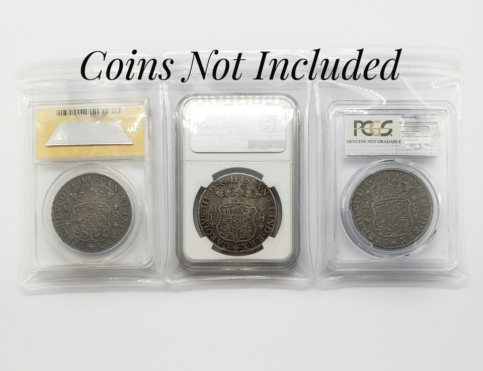 25 Lots Slab Coin Protector THICK Zip Sealed Bags For PCGS NGC ANACS | eBay