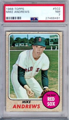 1968 Topps Baseball - Mike Andrews PSA 7 NM - #502 - Boston Red Sox! | eBay