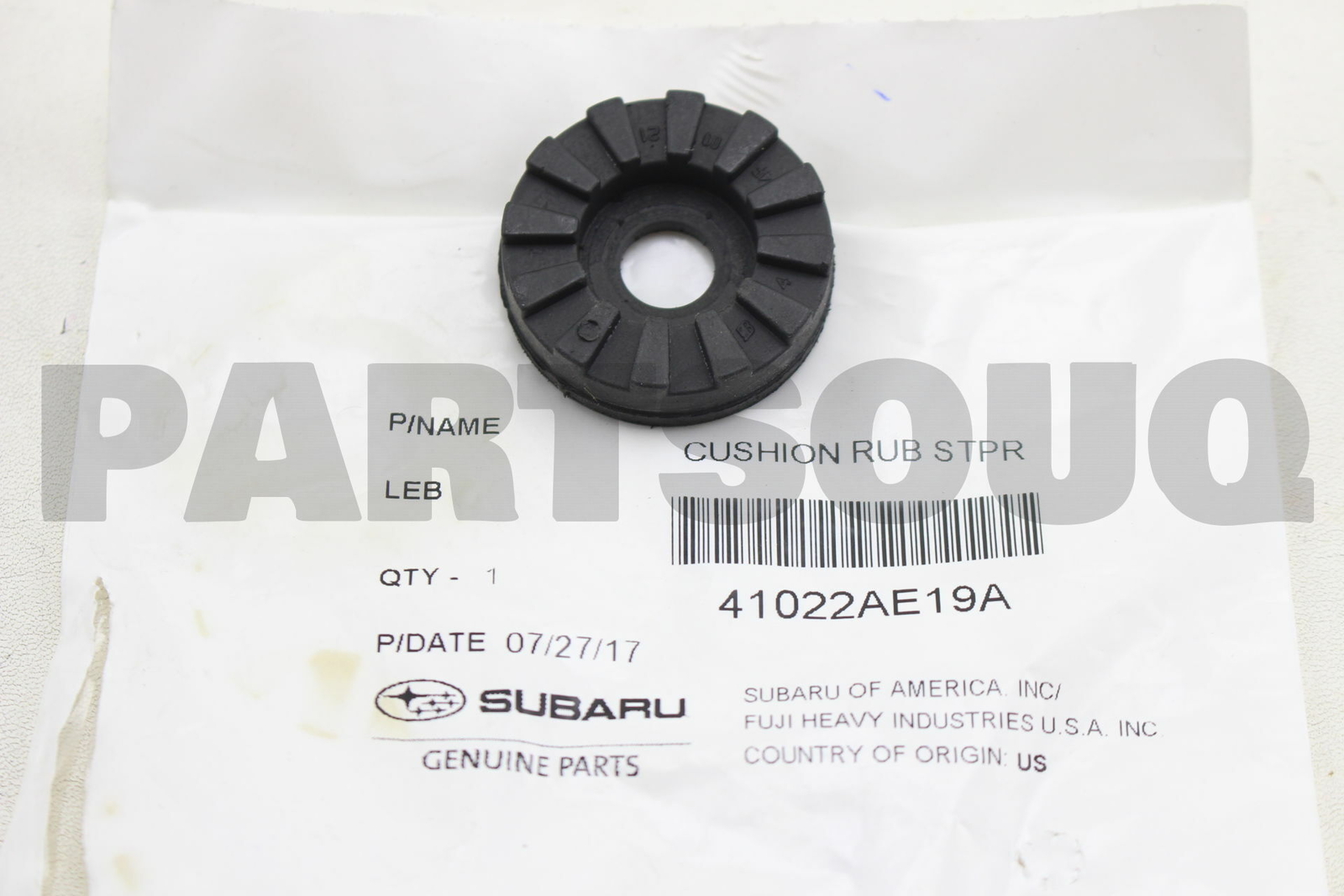 41022AE19A Genuine Subaru CUSHION RUB STPR 41022-AE19A | eBay