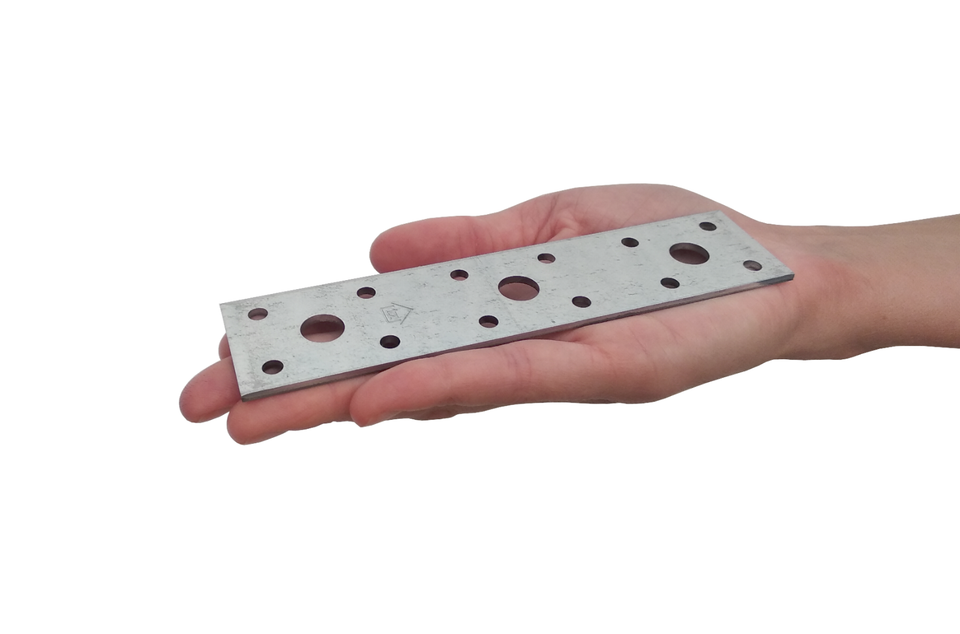 Heavy Duty Flat Metal Connecting Joining Plate Wood Timber Galvanised ...