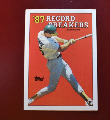 Mark McGwire WHITE TRIANGLE ON FOOT ERROR 1988 Topps Baseball Card #3 ...