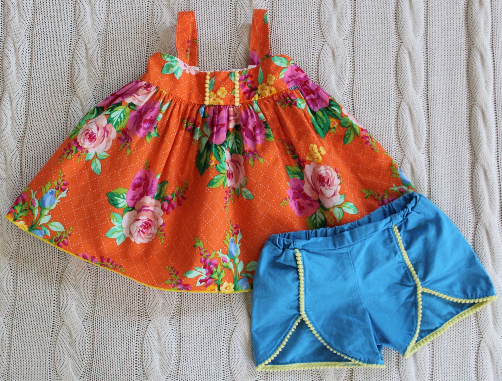 OLIVE MAE Boutique Clementine Orange Tunic Top & Shorts Set, 2T Fits 18 ...