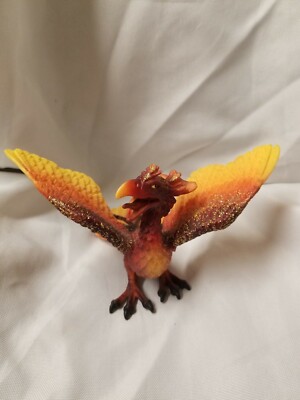Vintage 2004 PAPO SCHLEICH Phoenix Fire Bird 6" Figure made in Germany ...