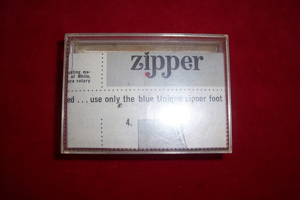 2 Handy Plastic Boxes of Zipper Foot Attachments with Instructions ...