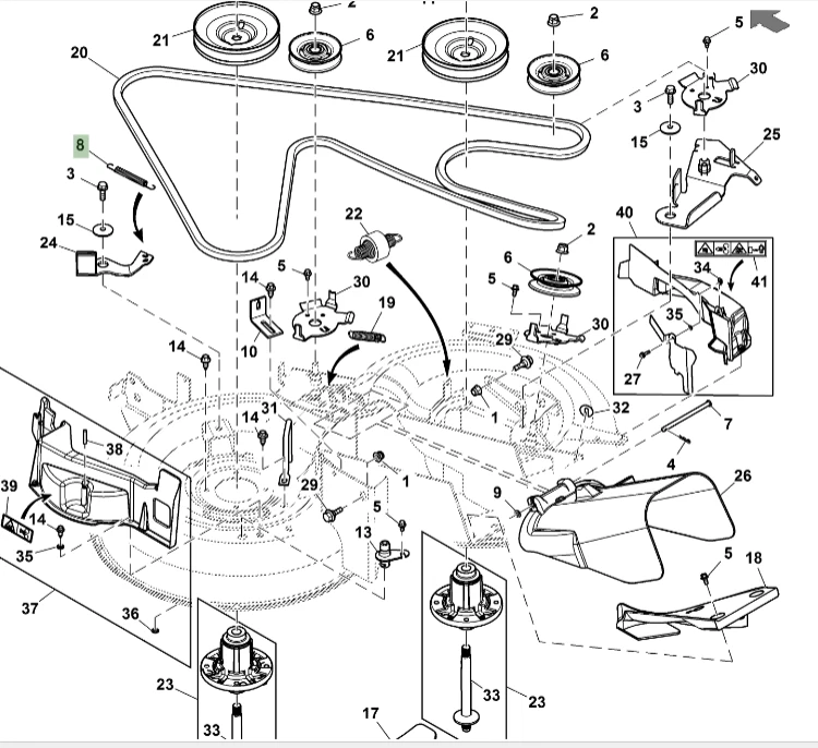 John Deere Mower Deck And Lift Linkage Mower Deck (1170, 52% OFF