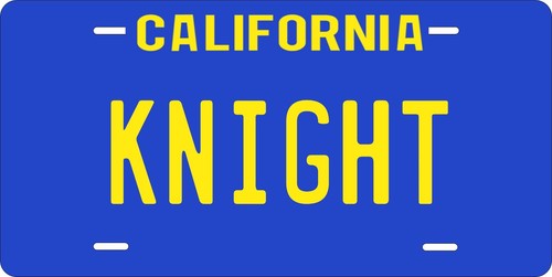 California Knight License Plate Personalized Custom Auto Bike ...