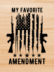 Vinyl Decal Car Truck Sticker - 2nd Amendment My Favorite USA American ...