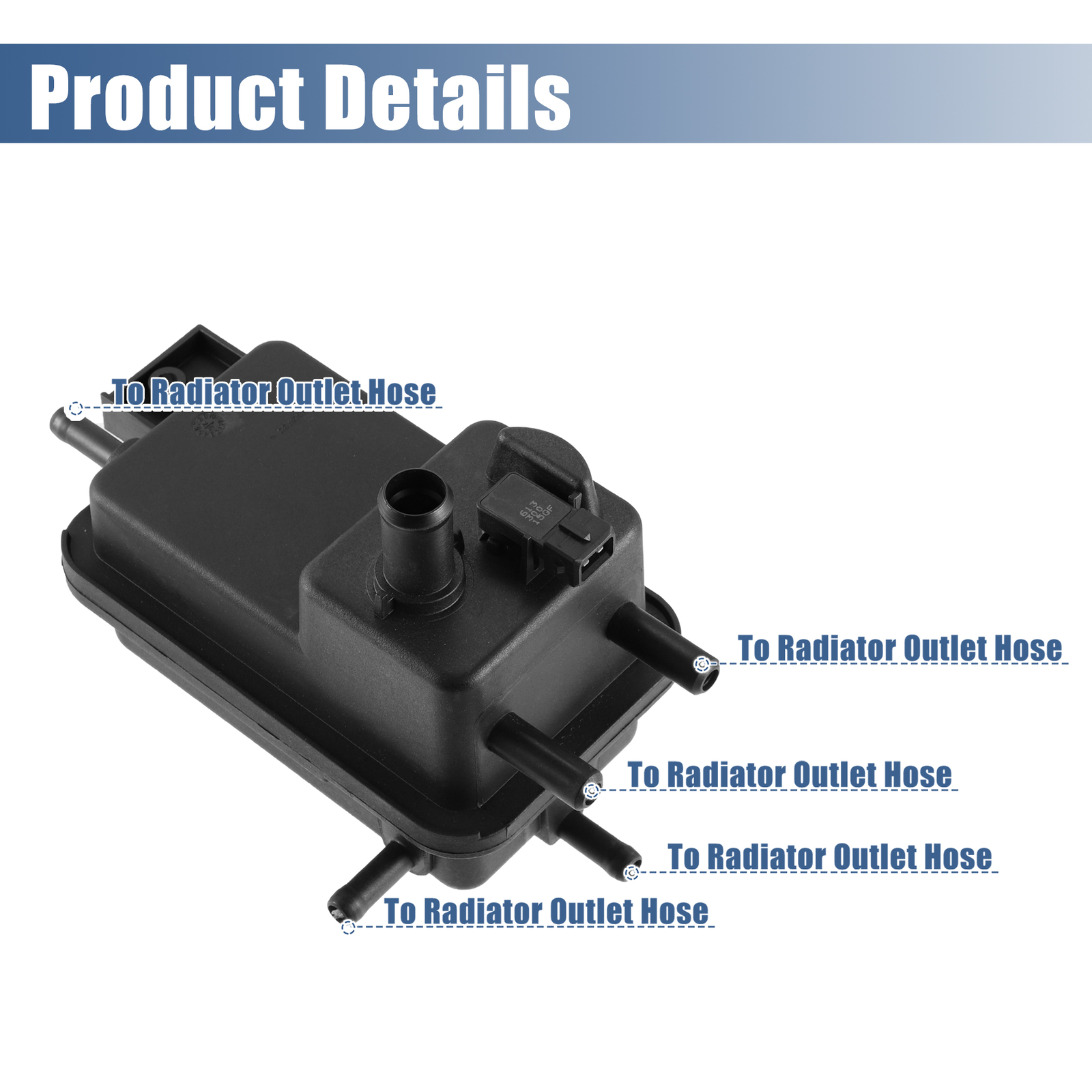 Coolant Radiator Reservoir Tank MJD4400BA with Cap and Sensor for ...
