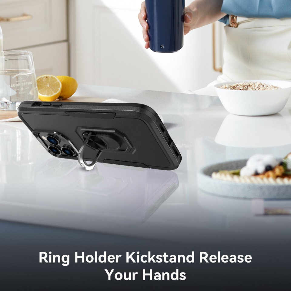 For iPhone 13 14 Pro Max Plus Hard Case Rugged Shockproof Armor Phone ...