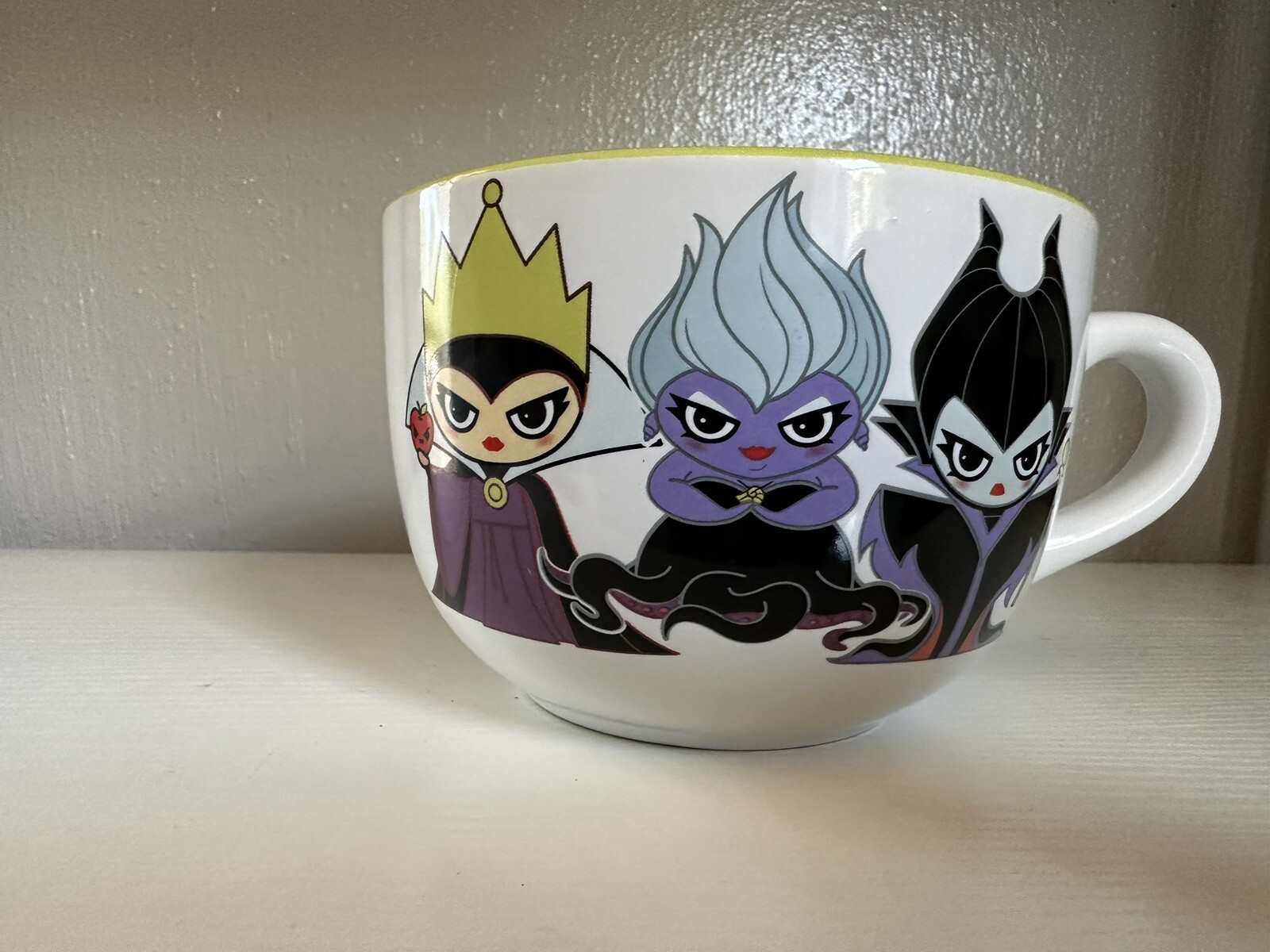 Disney Villains Resting Villain Face Ceramic Soup Coffee Mug 24 Ounces ...