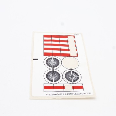 LEG0616 Lego 71920 4654778 Planche de Stickers 9493 incomplète | eBay